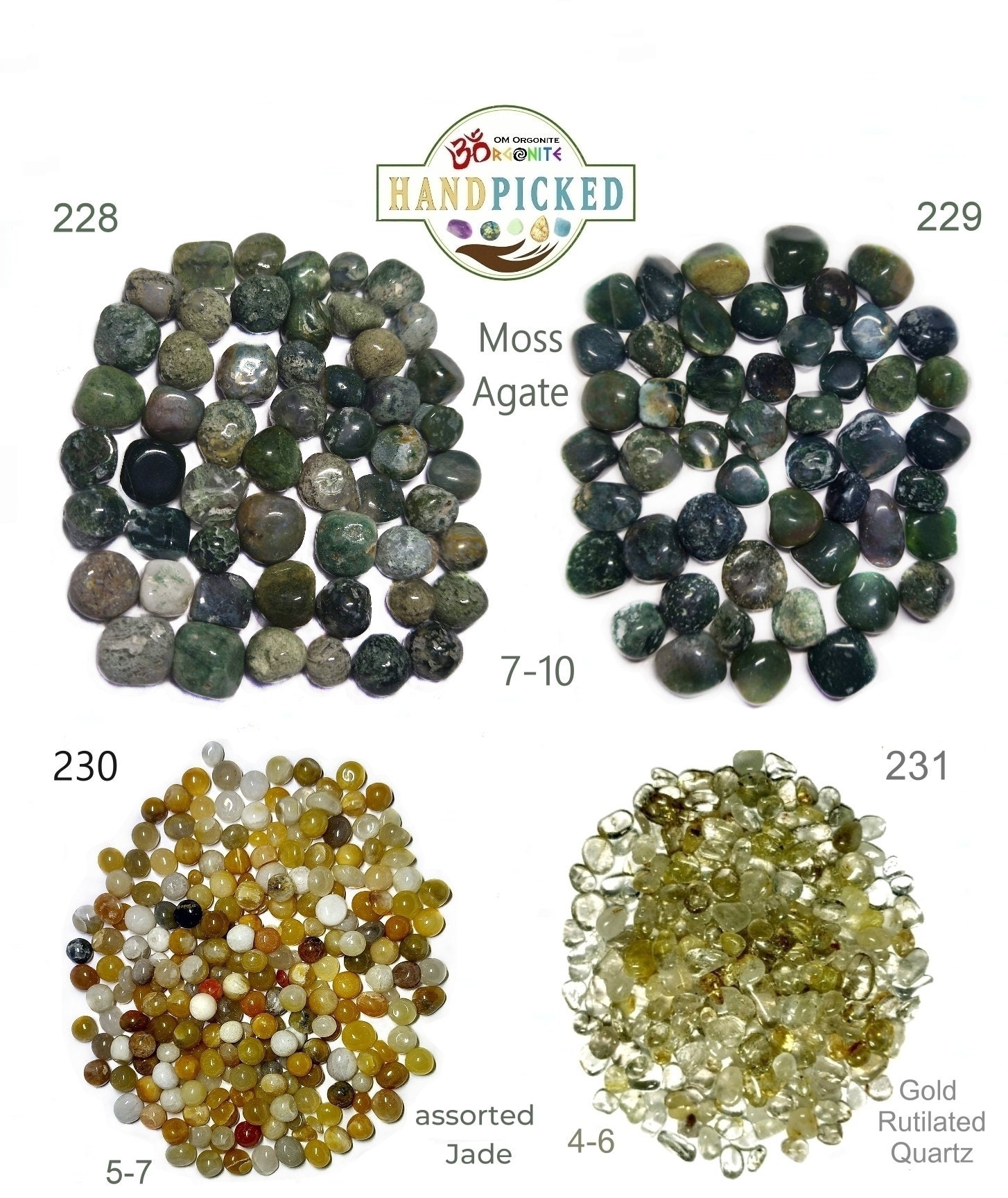 220 Types Tumbled Crystals / 60g Packs / Natural Gemstone - Etsy Canada