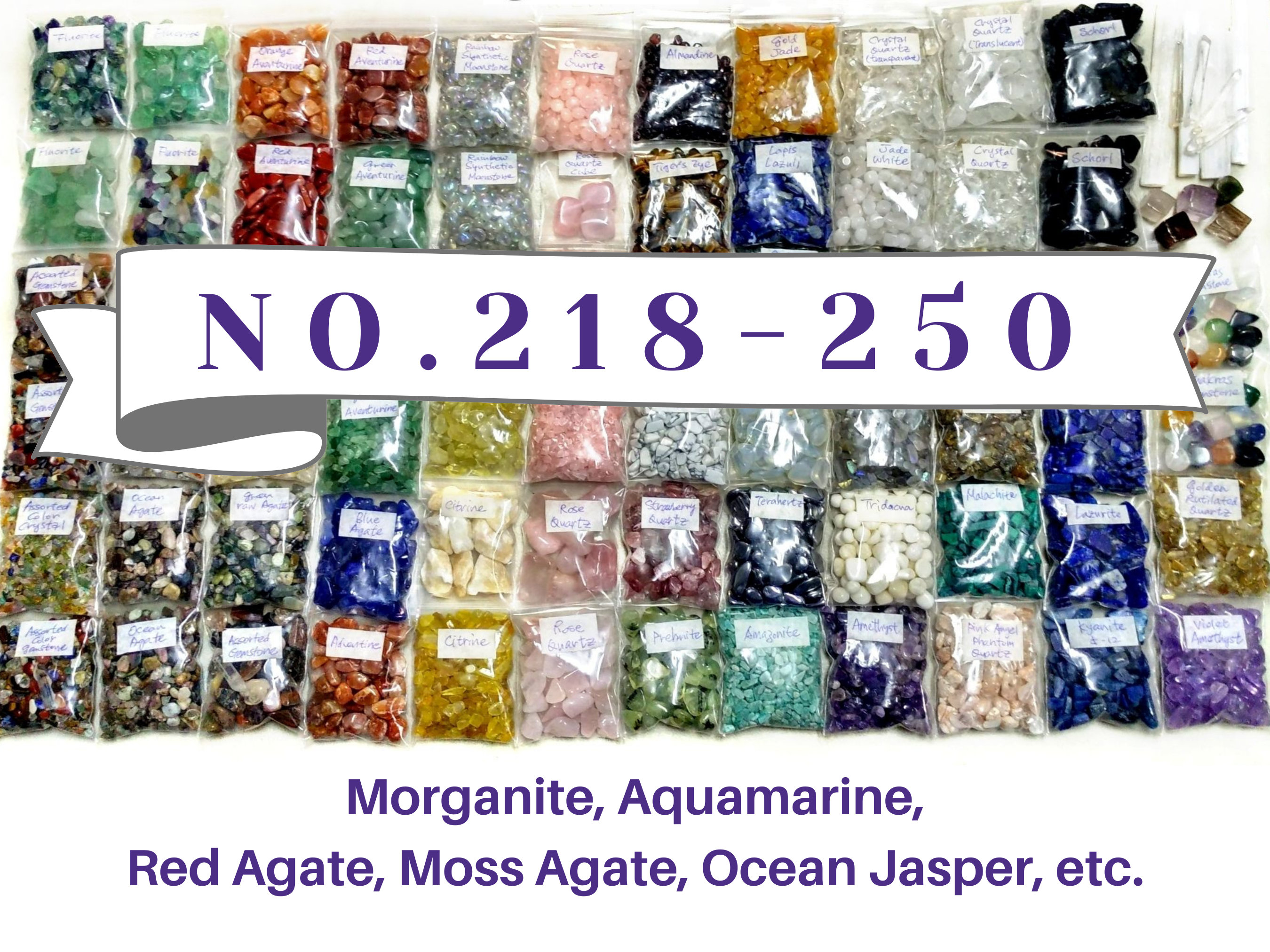 220 Types Tumbled Crystals / 60g Packs / Natural Gemstone - Etsy Canada