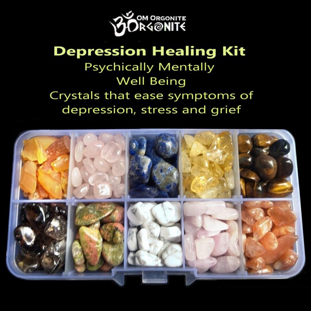 Depression Crystals Collection Set Self Care Energy Healing Spiritual ...