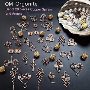 Set of 30 Pieces of Copper Spiral Coils | Orgonite Making Supplies ...