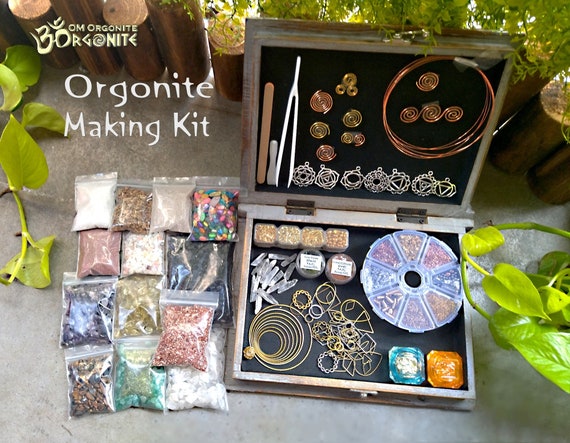 Orgonite Making Kit With Crystals / DIY Orgonite Supplies / - Etsy