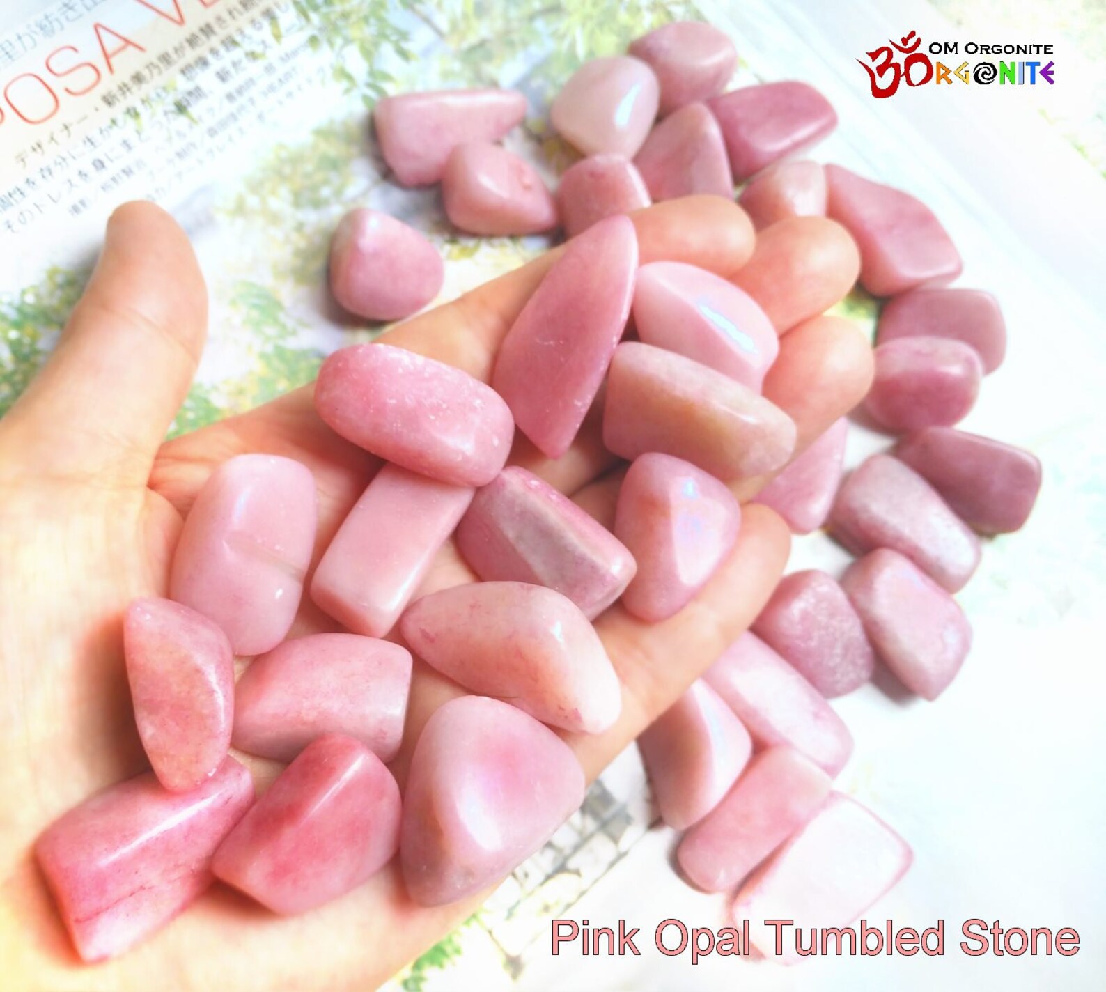 Pink Opal Tumbled Chips / Smooth Surface / Best Vanlentines - Etsy