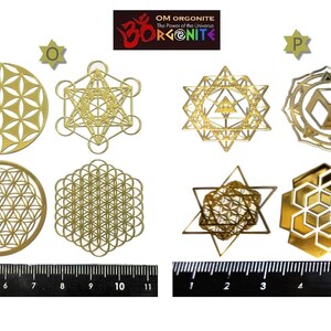 Sets of Sacred Geometry Metal Sticker / Art and Craft Materials - Etsy