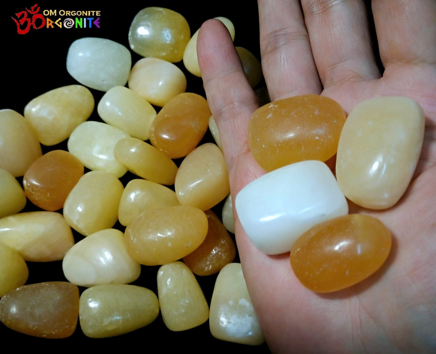 3 Pcs of Perfect Yellow Jade / Tumbled Healing Stones / Pocket - Etsy