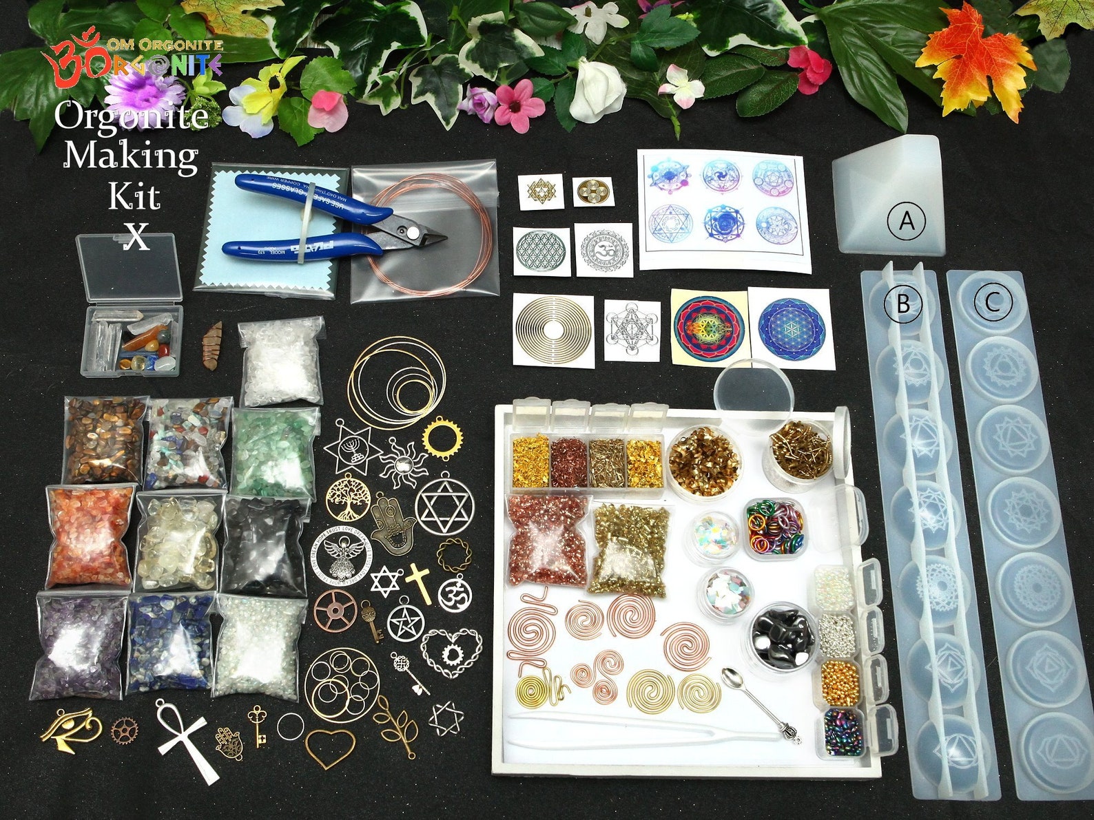 Orgonite Making Kit Silicone Pyramid Mold DIY Orgonite | Etsy