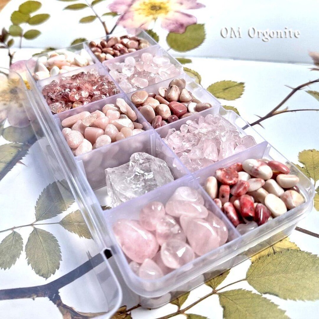 Pink Crystals Collection | Crystal Box | Spiritual Gifts - Etsy