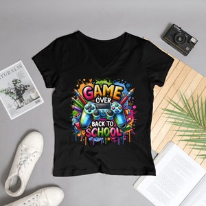 Game Over Back to School Shirt, Gaming Back to School, for Kids, Gamer ...