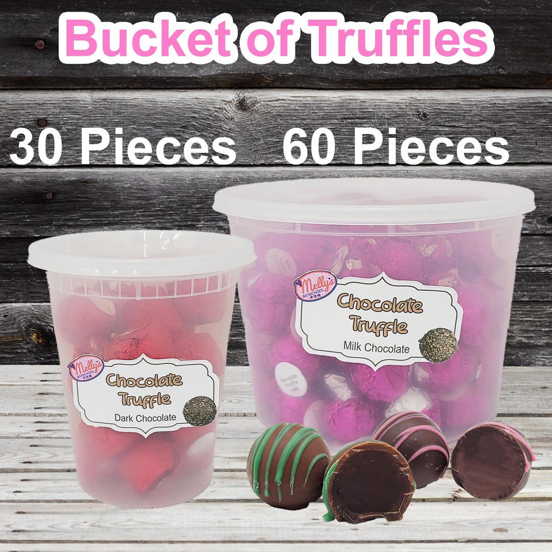 Bulk Truffles Chocolates Bucket-wedding Favors-bachelorette Party ...