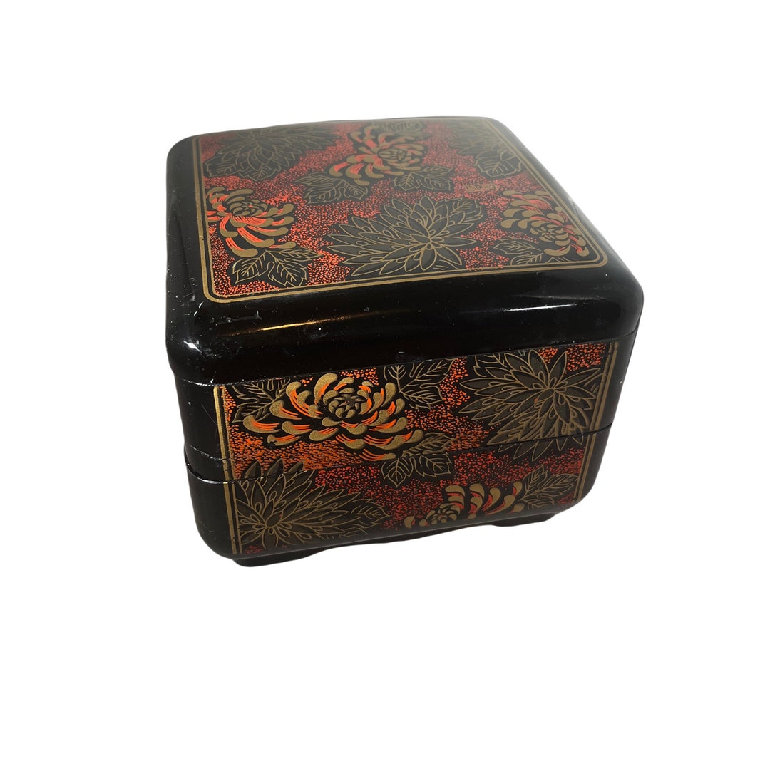Vintage Chinese Lacquerware Box - Etsy