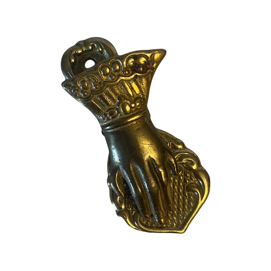 Antique H. W. Axford Brass Hand, Paper Clip - Etsy