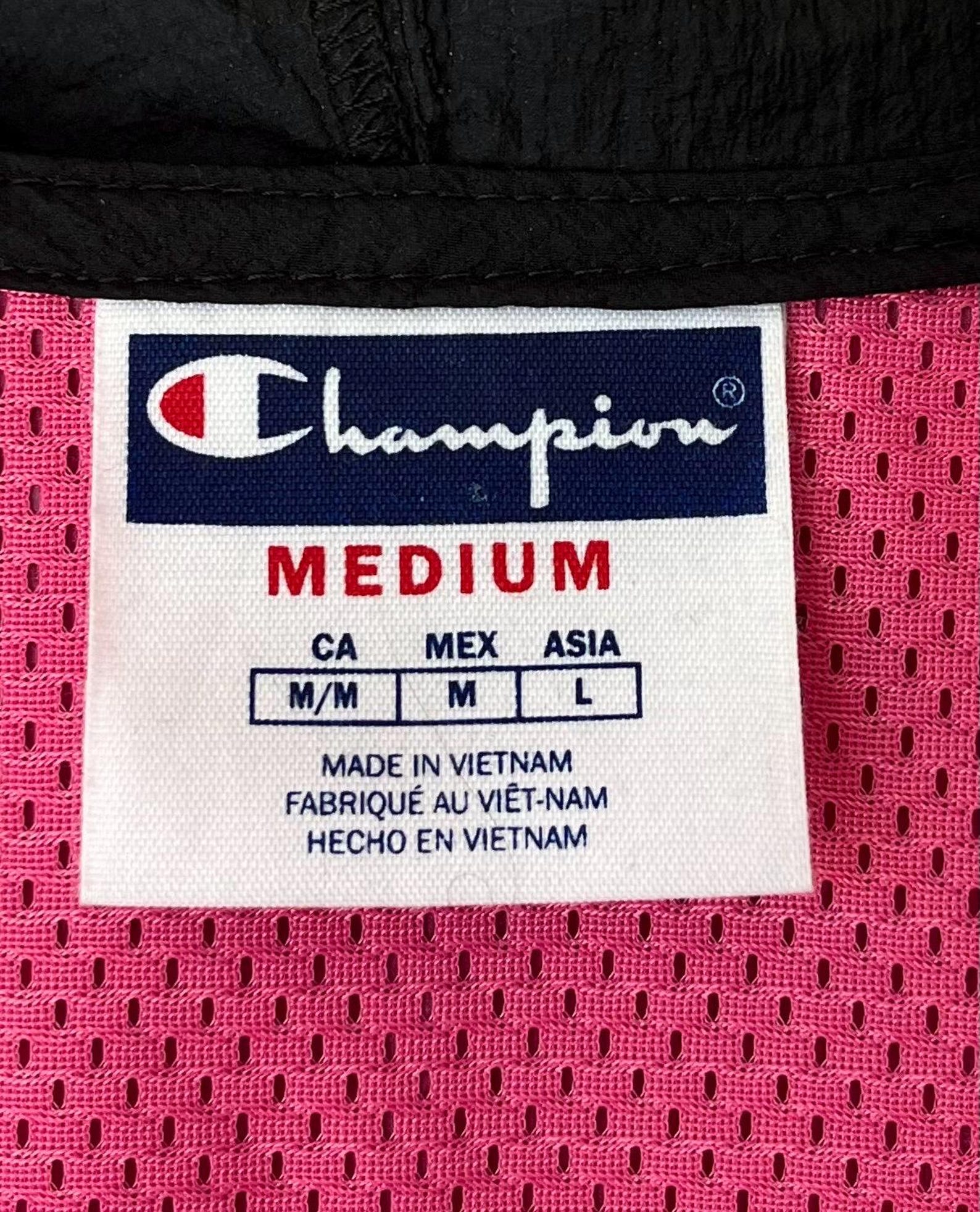 Champion Color Block Windbreaker. Blue/ Pink. Size Medium - Etsy