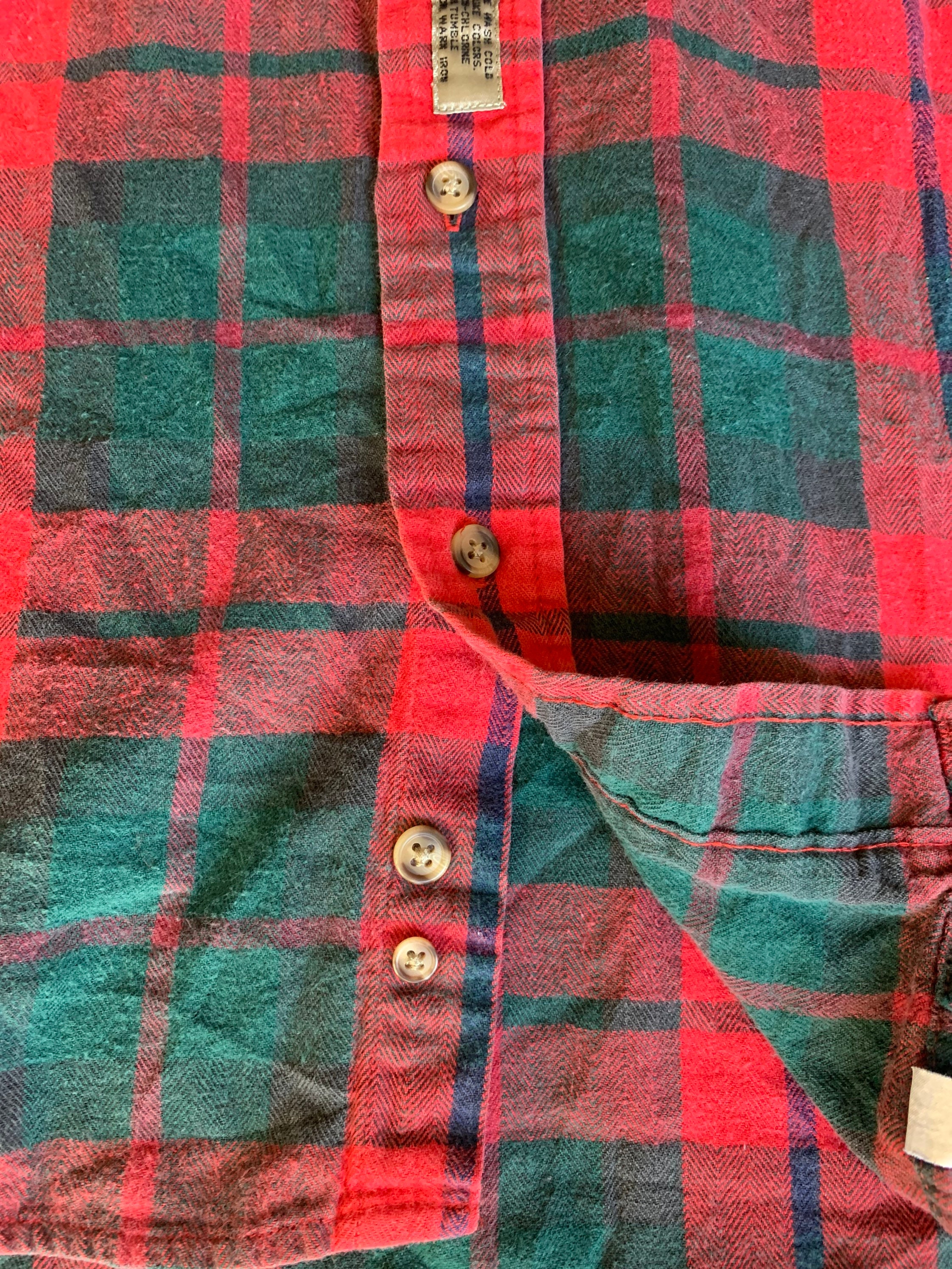 Bill Blass Vintage Plaid Shirt Size Large Etsy