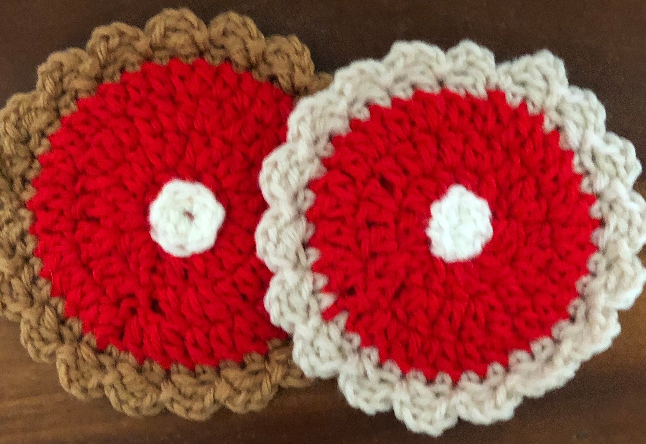 Hand Crocheted Pretend Play Food Pies Four Big and Four - Etsy