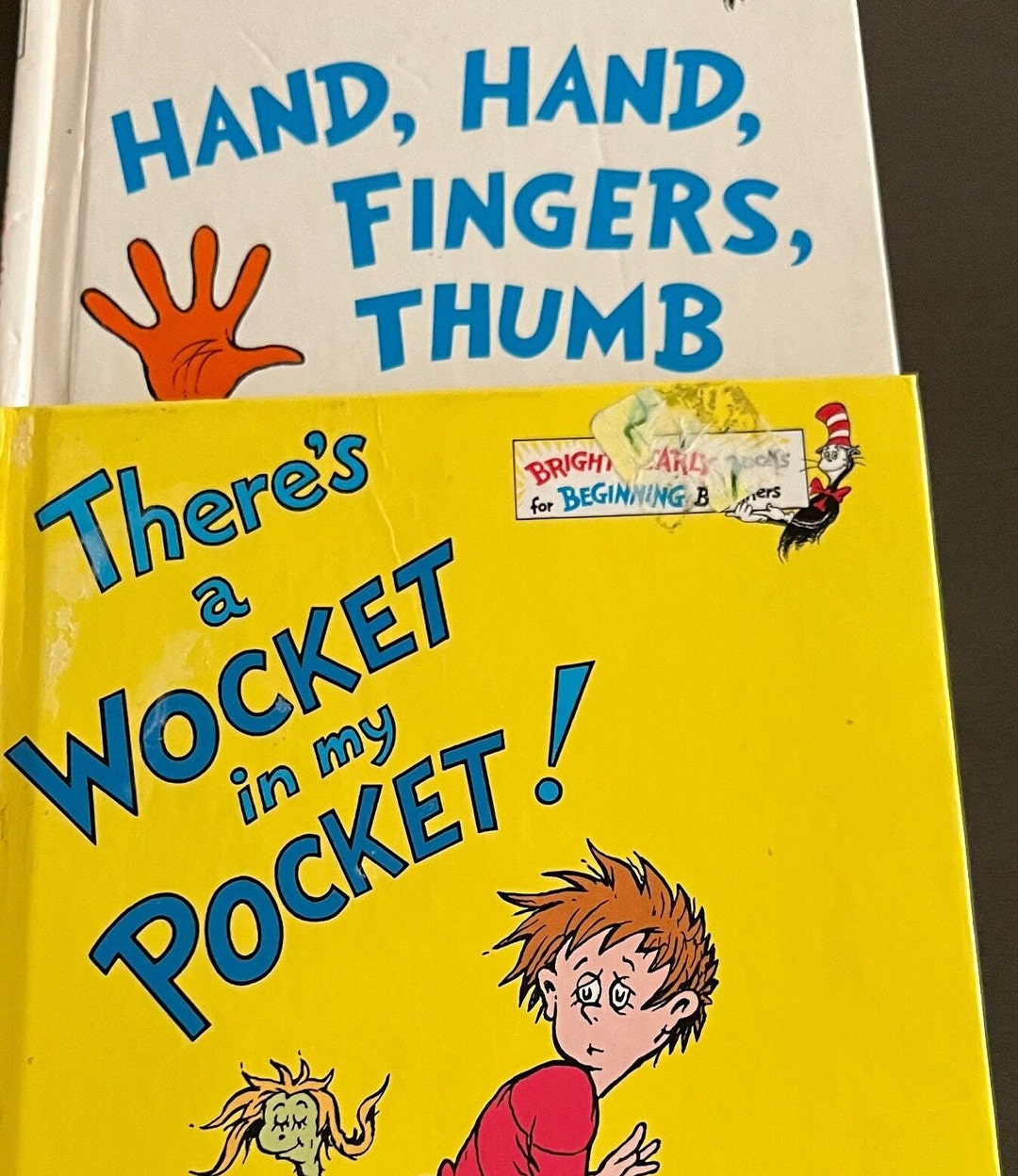 Vintage Dr. Suess Books, Hand, Hand, Fingers, Thumb and There's A ...