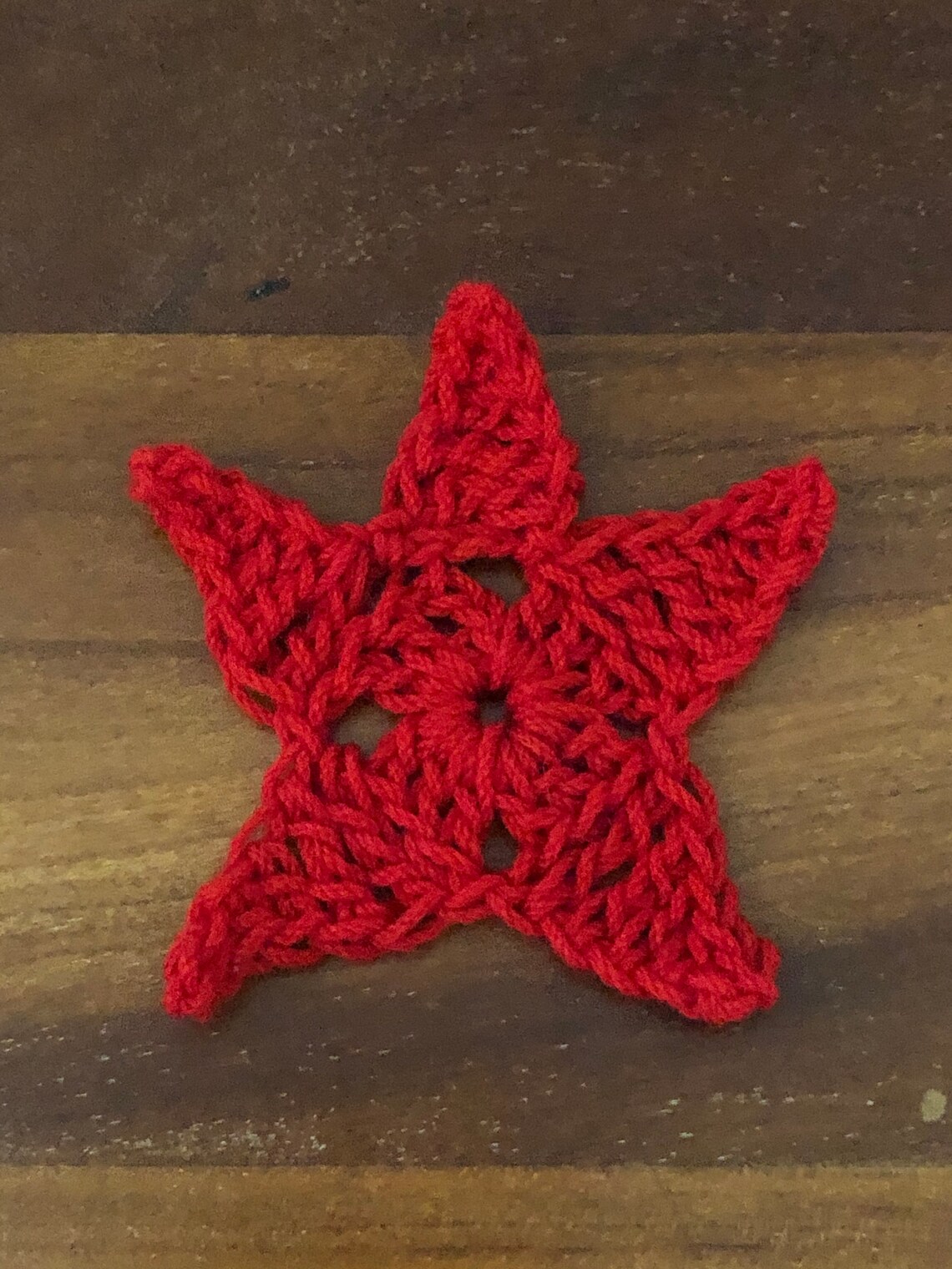 Handmade Crocheted Small Five-Point Stars Red White And | Etsy