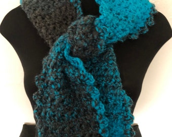 Dark Teal Scarf - Etsy