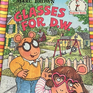 Vintage Book, Glasses for D.W. by Marc Brown - Etsy