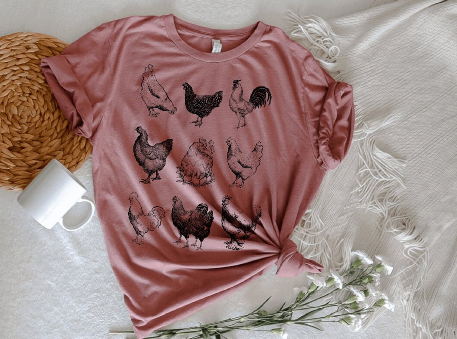 Vintage Chicken Shirt for Women and Men, Top Selling T Shirts,bella ...