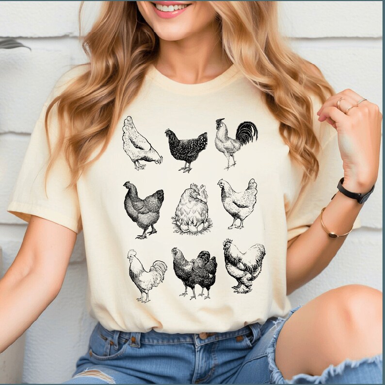 Vintage Chicken Shirt for Women and Men, Top Selling T Shirts,bella ...