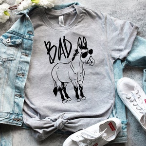 Bad Ass Donkey Tshirt, Bella Canvas - Etsy