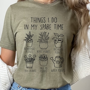 Plants Shirts, Womens Gardening Shirts, Gardener T Shirt,gardening Tee ...