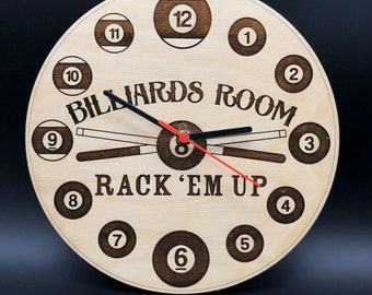 Billiards Time Clock - Etsy