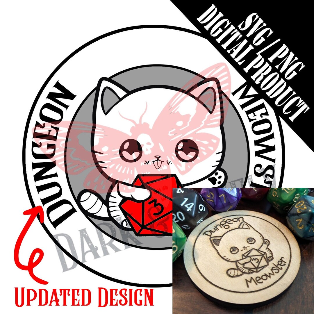 Dungeon Meowster (D&D) File SVG/PNG - Etsy