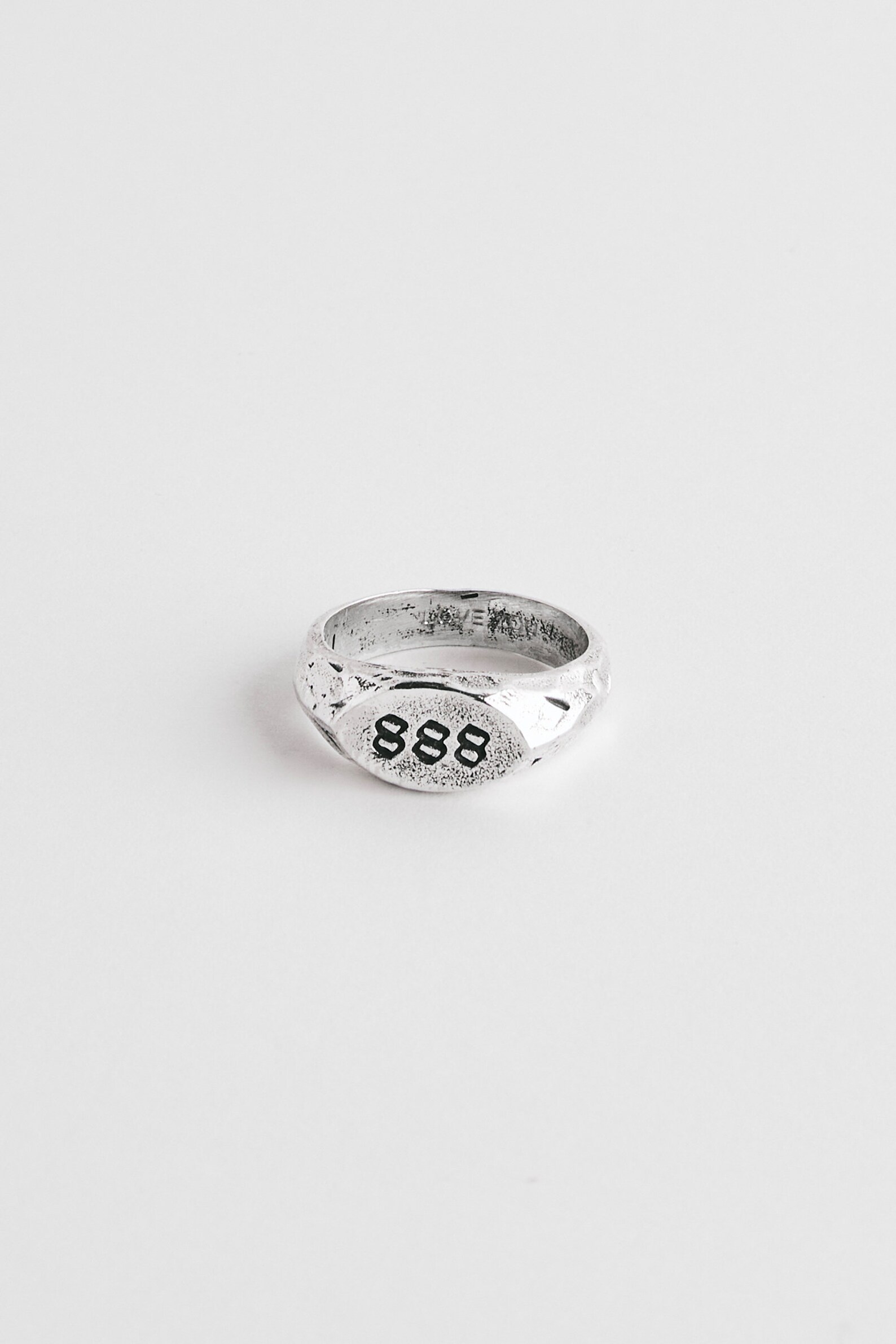 888 Angel Number Signet Ring, 888 Ring by Merchants of the Sun, Unisex ...