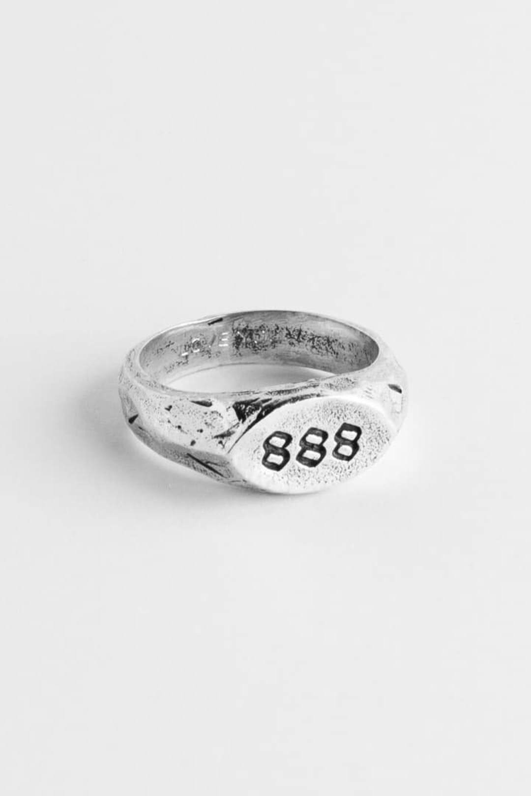 888 Angel Number Signet Ring, 888 Ring by Merchants of the Sun, Unisex ...