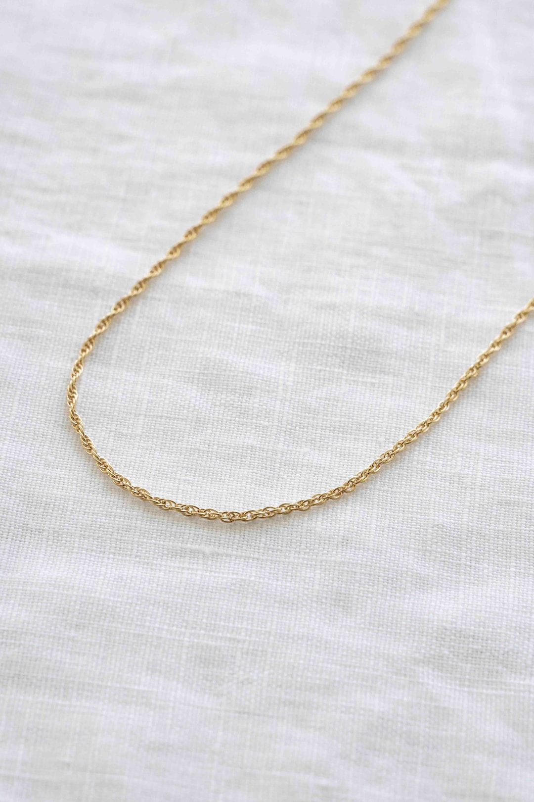 18k Gold Rope Chain Necklace the Rope Chain by Merchants of - Etsy