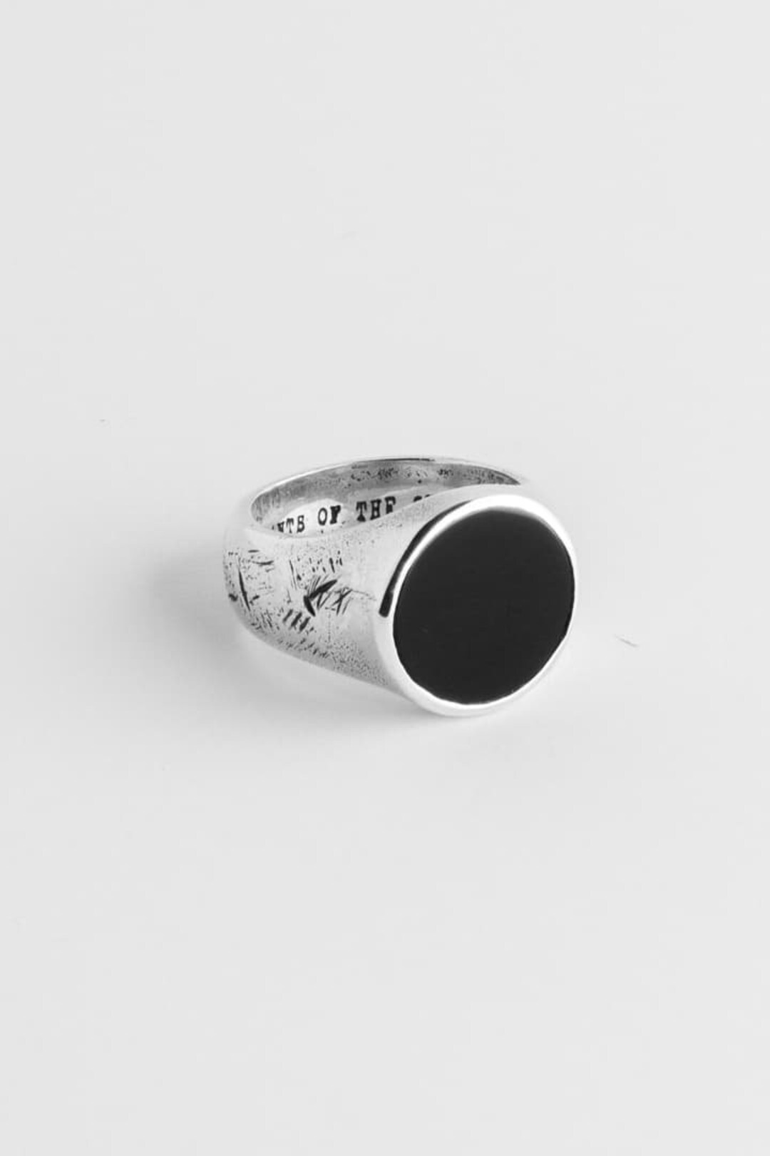 Onyx Stone Gemstone Signet Ring, the Godfather Signet Ring by Merchants ...