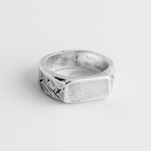 Silver Signet Ring - Etsy