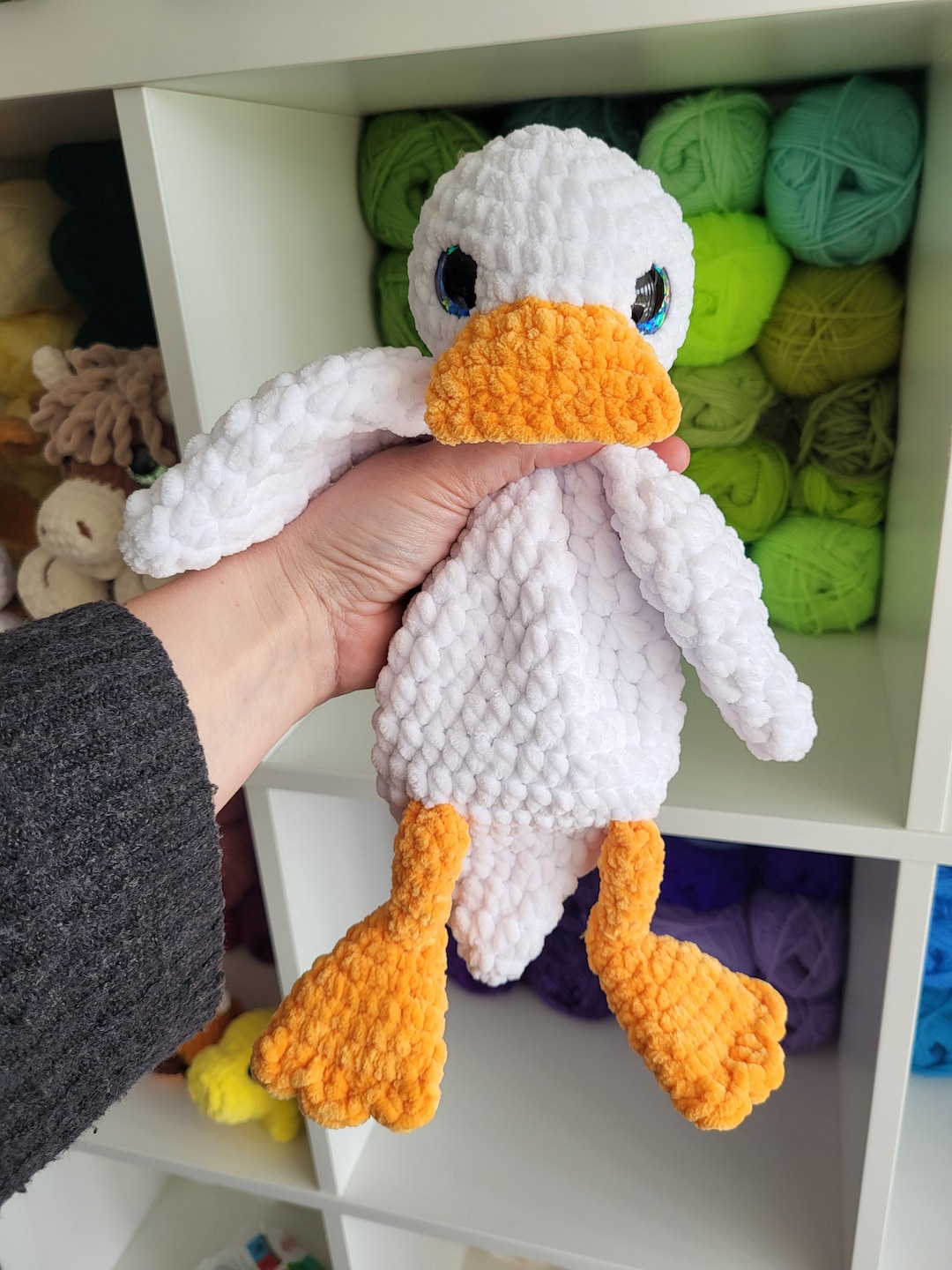 Duck Snuggler Crochet Pattern Amigurumi Lovey Cuddler - Etsy