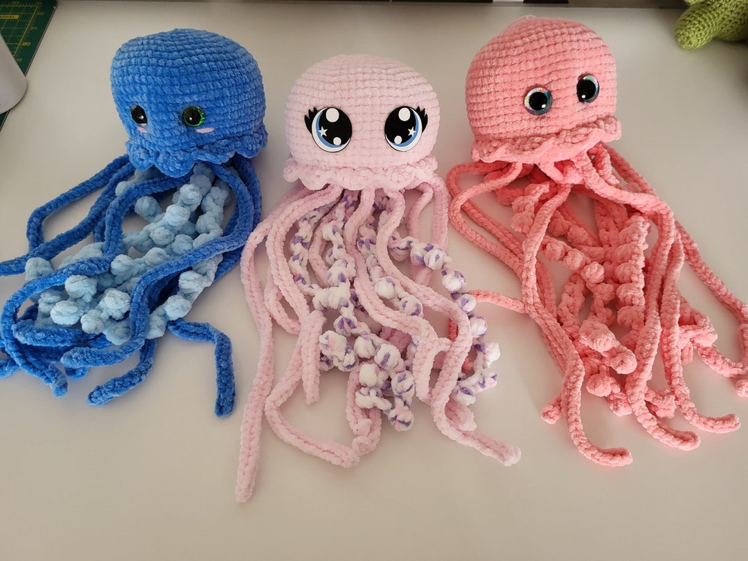 Jellyfish Crochet Pattern Sea Life Ocean Creatures Amigurumi - Etsy