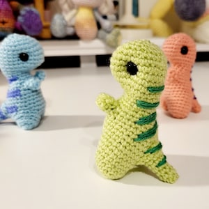 Mini Dino Crochet Pattern PDF Amigurumi Dinosaur - Etsy