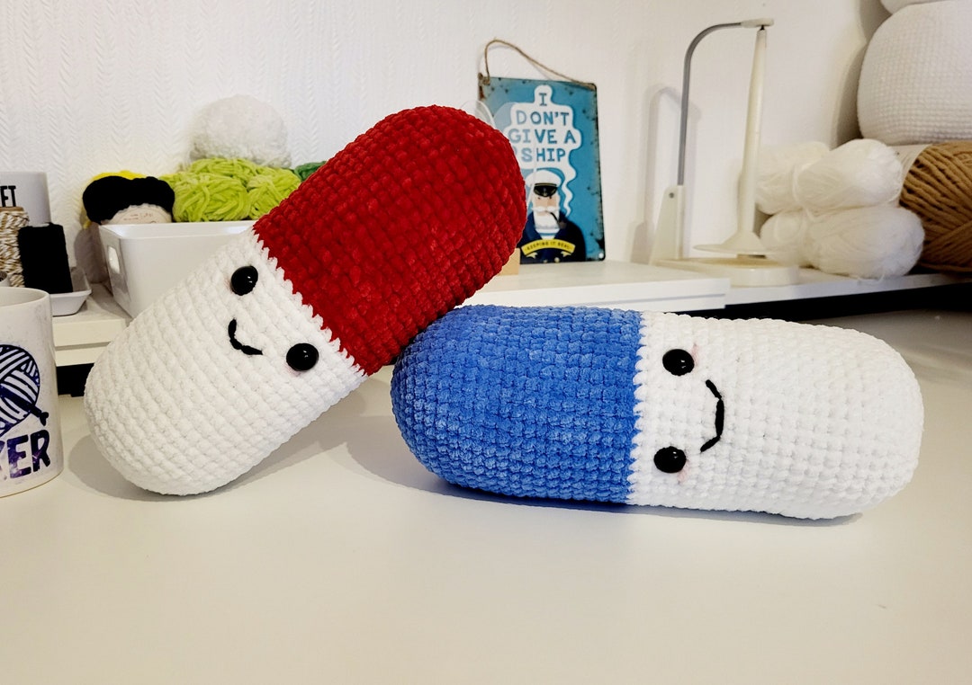 Chill Pill Crochet Pattern PDF Digital Download Amigurumi Funny Gift - Etsy