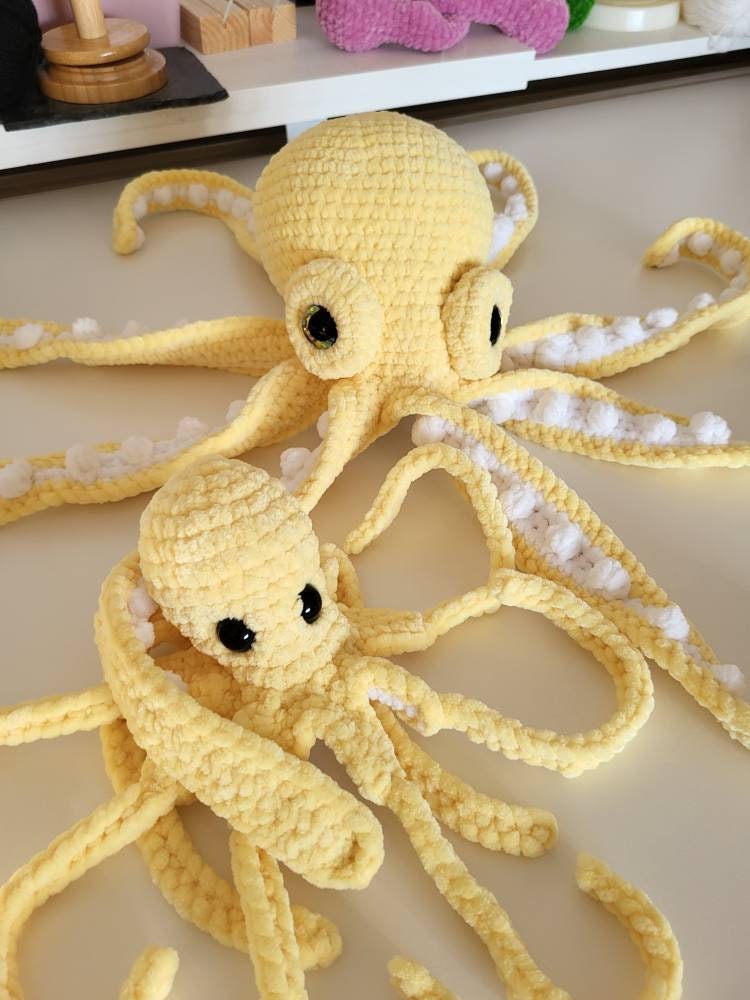 Octo Mama and Baby Crochet Pattern Pdf Amigurumi Octopus Under - Etsy UK