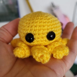 No-sew-octo Crochet Pattern Amigurumi Mini Octopus Pocket Octo - Etsy