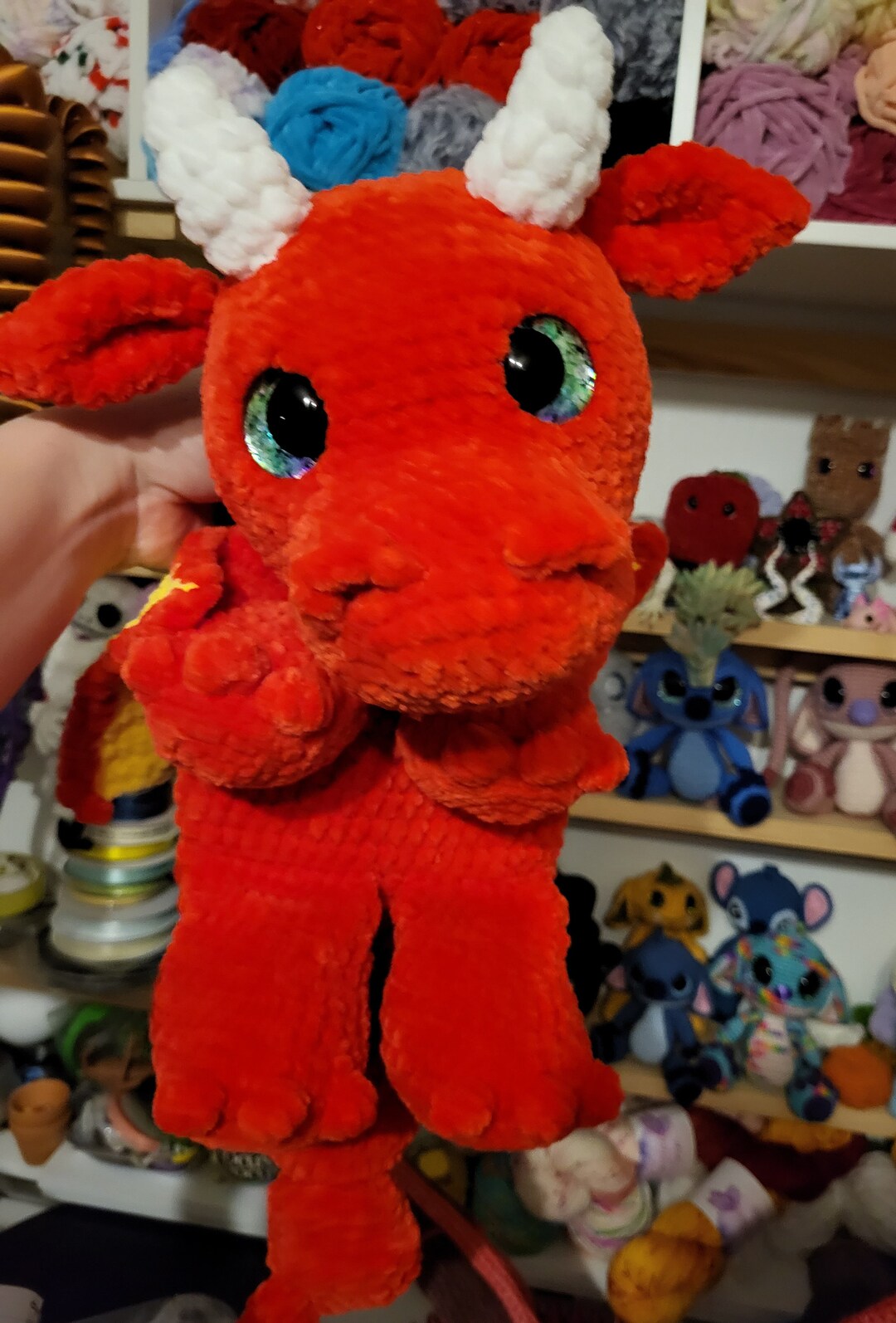 Dexter the Dragon Snuggler Crochet Pattern Amigurumi Instructions - Etsy