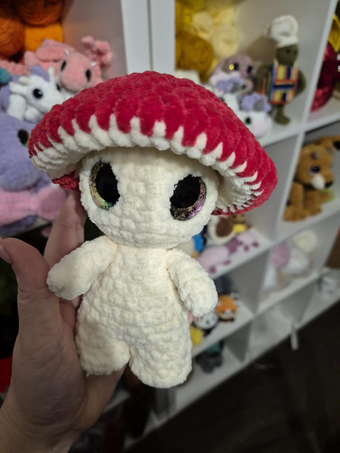 Mushy Man Crochet Pattern Amigurumi PDF Mushroom Low-sew - Etsy