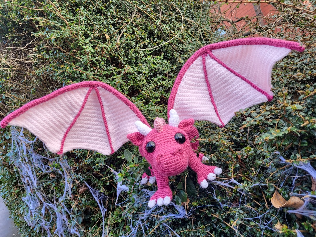 Dennis the Dragon Crochet Pattern PDF Document Fantasy Mythical ...