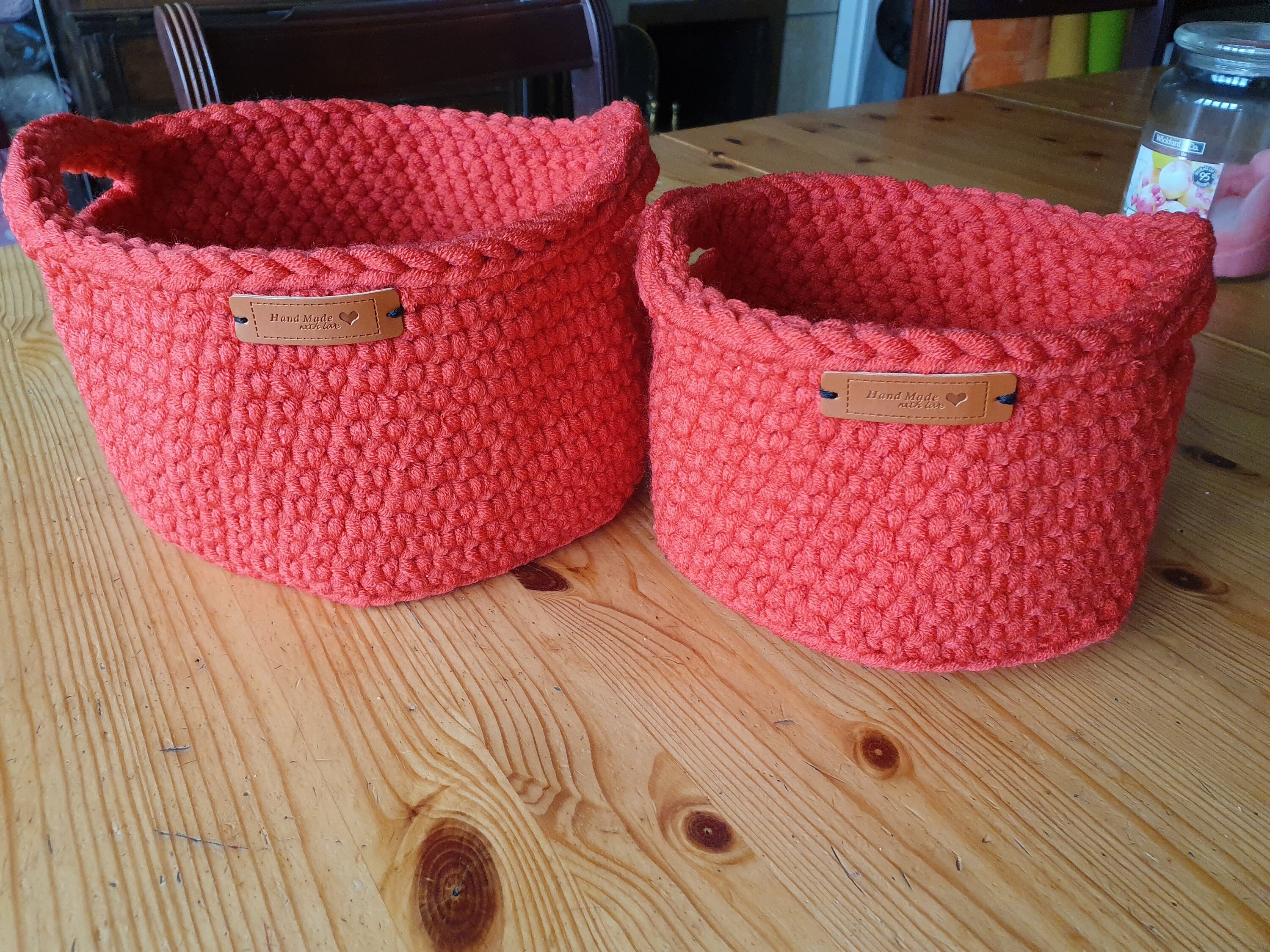 Chunky Baskets Crochet Pattern - Etsy