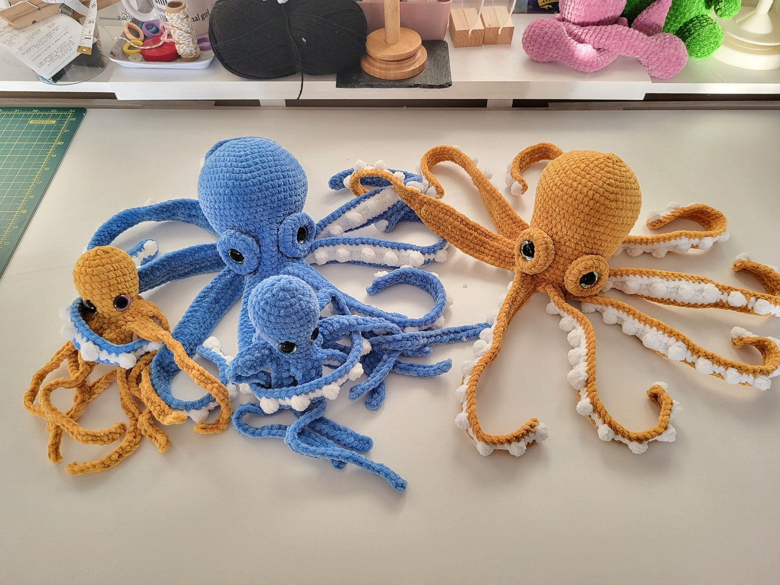 Octo Mama and Baby Crochet Pattern Pdf Amigurumi Octopus Under - Etsy UK