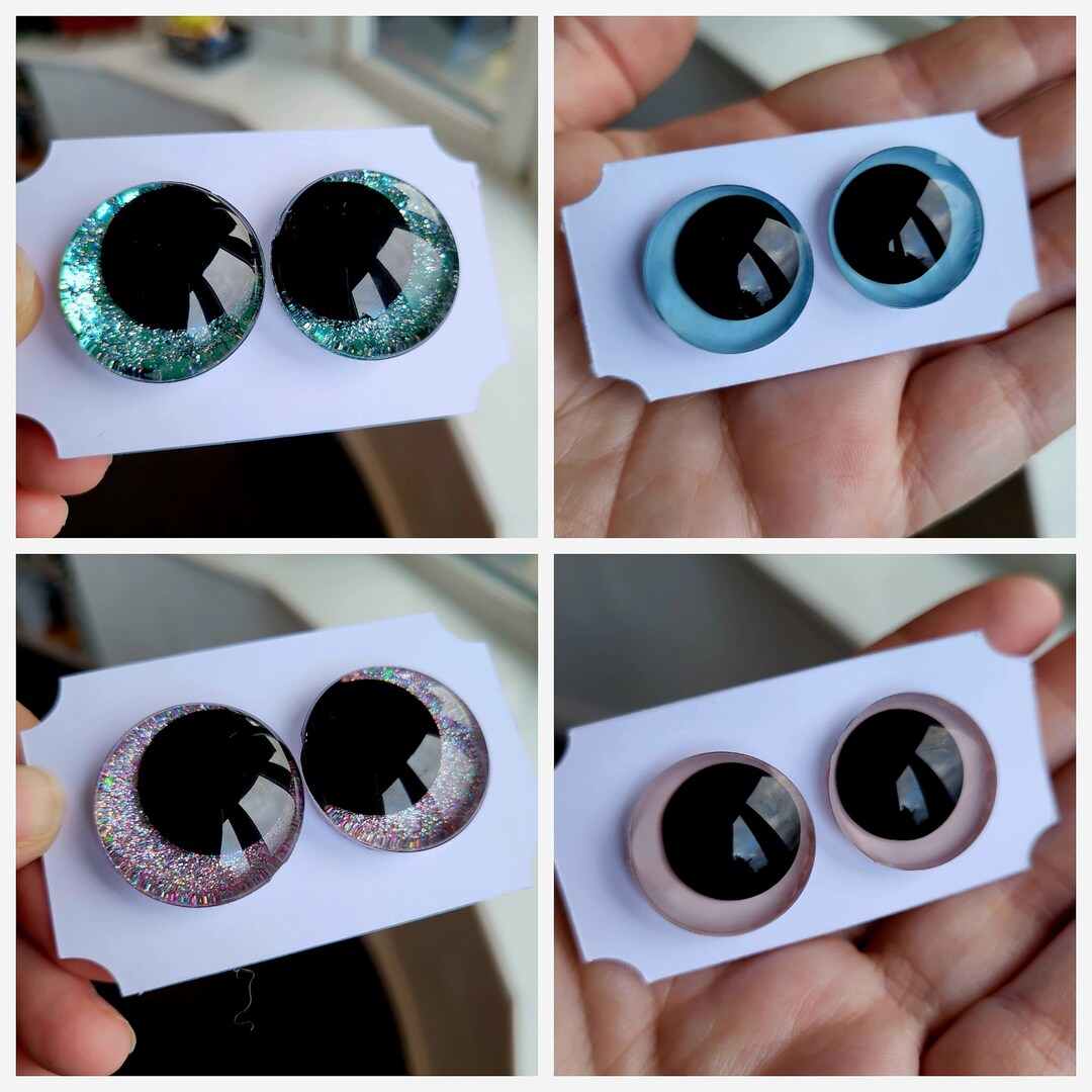 Character Safety Eyes Handpainted Various Colours 16mm, 18mm, 20mm ...