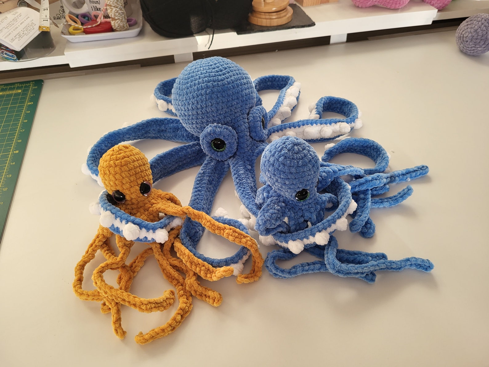 Octo Mama and Baby Crochet Pattern Pdf Amigurumi Octopus Under - Etsy UK