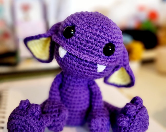 Diddy Dex the Palm Sized Snuggler Dragon Crochet Pattern Amigurumi ...