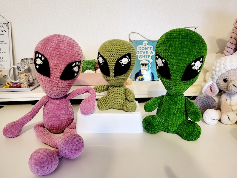 Alien 2 in 1 Crochet Pattern PDF Digital Download Amigurumi Space - Etsy UK