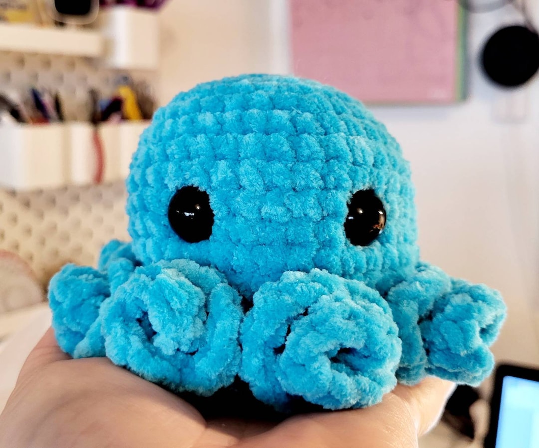 No-sew-octo Crochet Pattern Amigurumi Mini Octopus Pocket Octo - Etsy