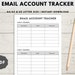 Email Account Tracker Printable Email Saving Sheet Password - Etsy