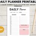 Daily Planner Printable Daily Printable Inserts Time - Etsy